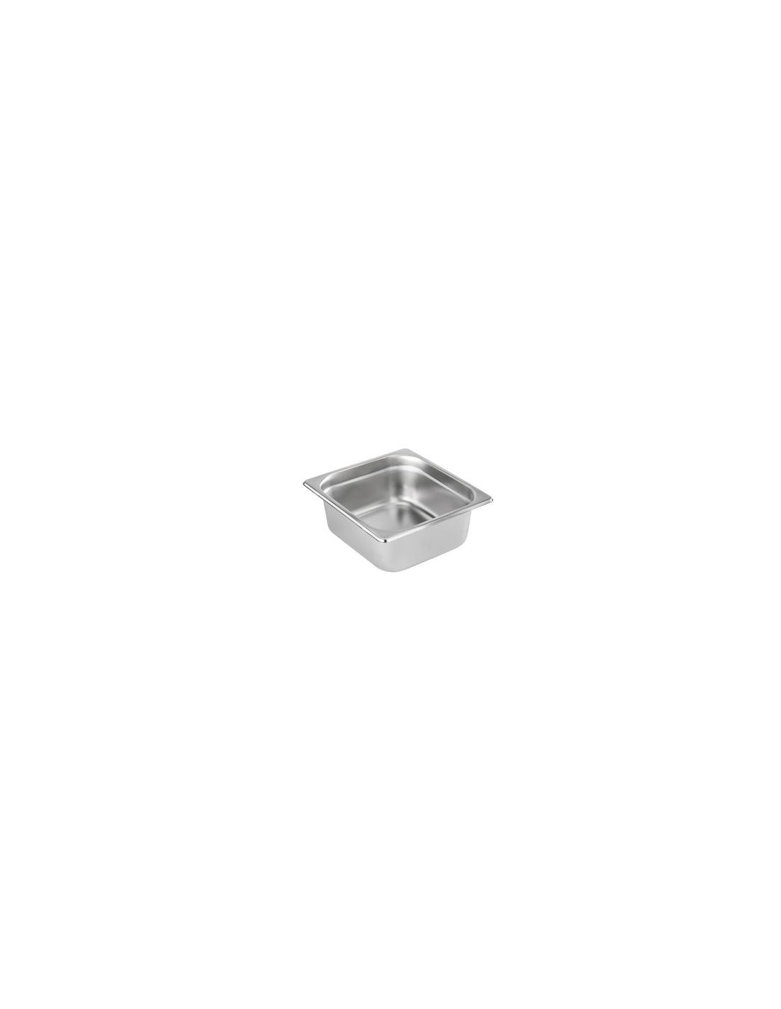 BANDEJA SEXTA GN 1/6. PROF. 6.5 CMS. ACERO INOX